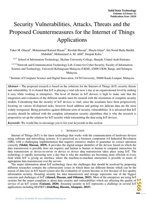 Pdf Security Vulnerabilities Attacks Threats And The Proposed Countermeasures For The