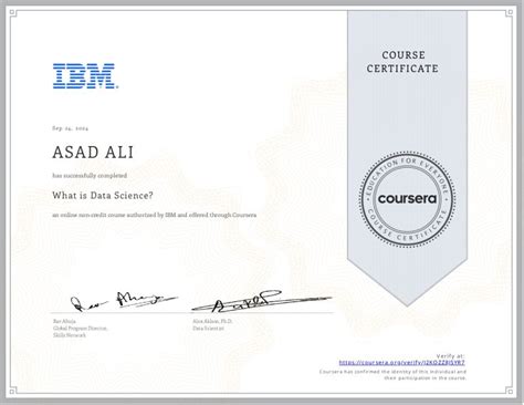 Datascience Ibm Coursera Lifelonglearning Professionaldevelopment… Asad Ali 30 Comments