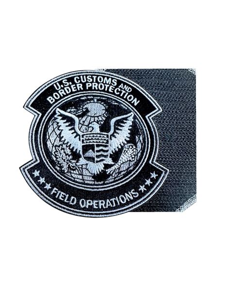 Cbp Field Operations Shoulder Patch Blackgrey Sallys Cop Shop