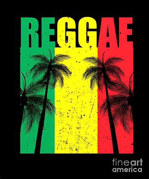 Reggae Poster With Palm Trees