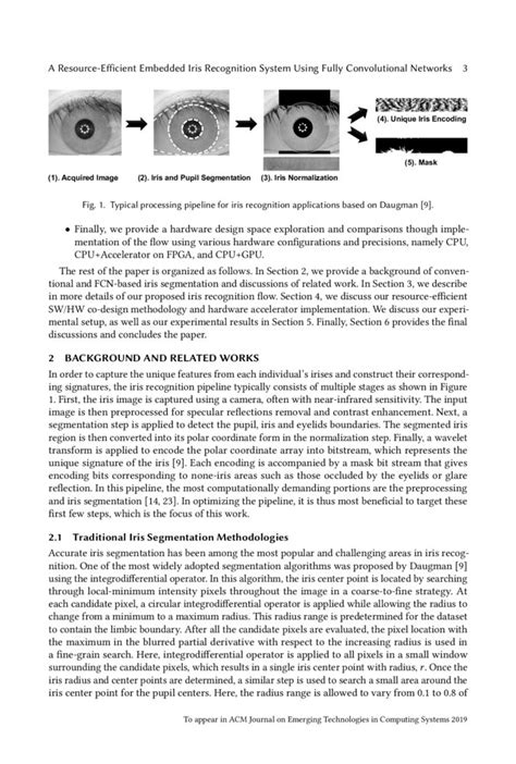 A Resource Efficient Embedded Iris Recognition System Using Fully