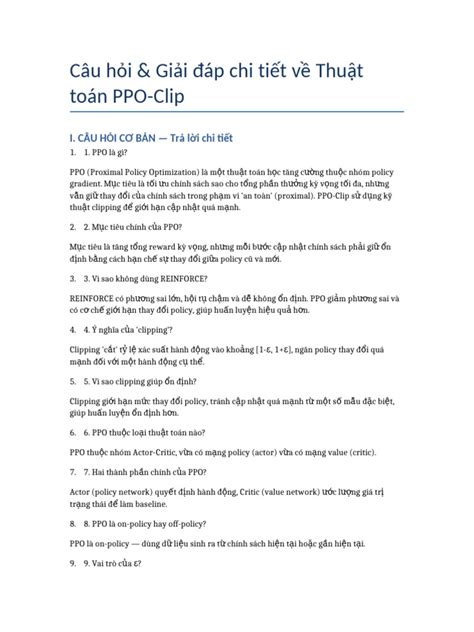Ppo Clip Full Detail Answers Pdf