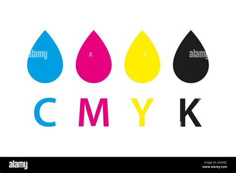 Cmyk Print Dots Cut Out Stock Images Pictures Alamy