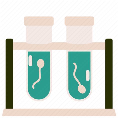Sperm Test Analysis Research Science Reproduction Cell Icon