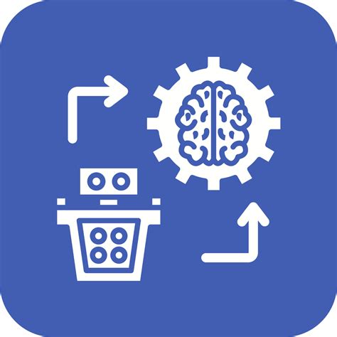 Machine Learning Glyph Round Corner Background Icon 16046615 Vector Art At Vecteezy