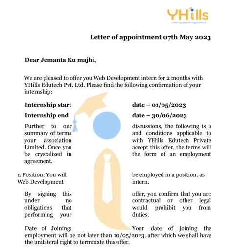 Jemanta Ku Majhi On Linkedin Webdeveloper Internship Yhillsedutech Education