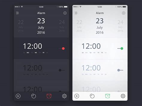 40 Alarm App Ui Design For Your Inspiration Smashfreakz