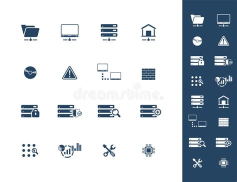 Web Hosting Icon Set 16 Icon Set Stock Vector Illustration Of Graphic Hardware 185387455