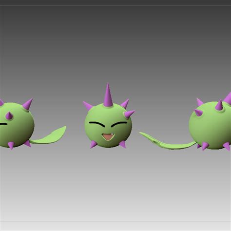 Archivo Stl Gratis Digimon Budmon 🐉 ・modelo Imprimible En 3d Para Descargar・cults