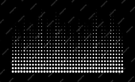 Premium Vector | White grunge halftone dots gradient texture background black and white circle ...