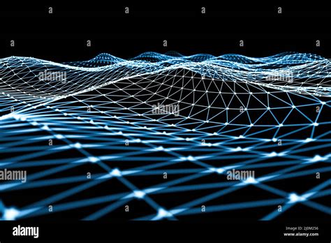3d Rendering Big Data Visualization Digital Data Threads Plot Network