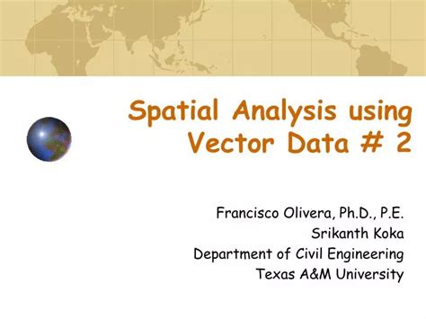 PPT Spatial Analysis Using Vector Data 2 PowerPoint Presentation Free Download ID 5067789