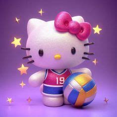 Hello Kitty Volleyball In 2024 Hello Kitty Kitty Volleyball Wallpaper