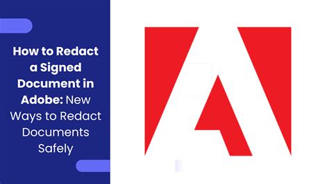 How To Redact A Signed Pdf In Adobe Step By Step