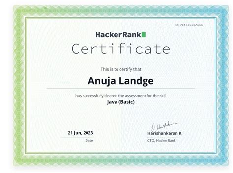 Anuja Landge On Linkedin Connections Java Assesment Hackerrank Thankyou