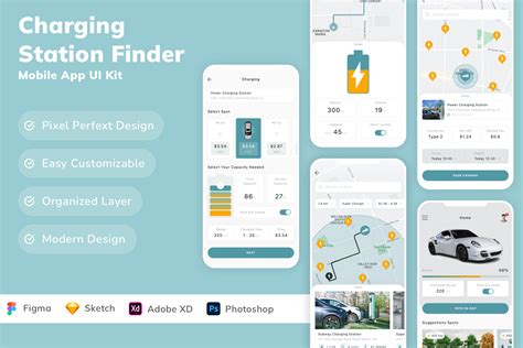 Charging Station Finder App Ui Kit An Ui Kit Template By Betush