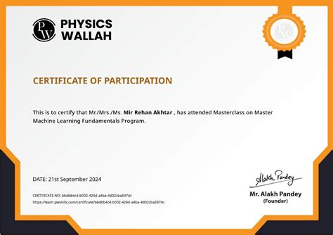 Participated In A Machine Learning Master Class By Pw Skills Mir Rehan Akhtar Posted On The