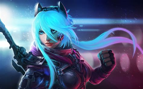 Blue Hair Anime Girl Wallpapers Wallpaper Cave