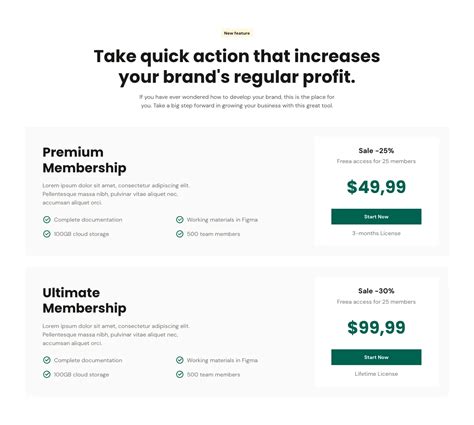 Tailwind Pricing Components In Cronos Library