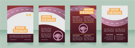 Driver License Exam Blank Brochure Design Vector Image