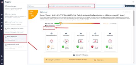 Safebreach Coverage For Us Cert Alert Aa23 074a Telerik
