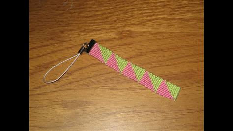 （一日一本）ピンクと黄緑の三角模様ミサンガ ＃14 Youtube