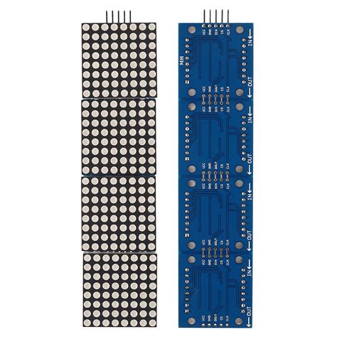 Melife 3pcs Max7219 Dot Matrix Module 32x8 4 In 1 Led Display Modules For