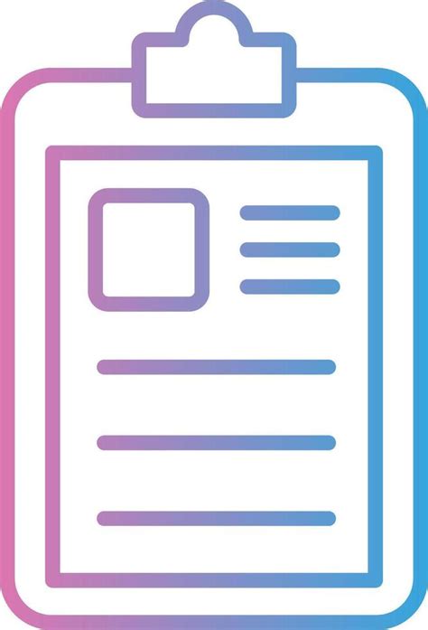 Clipboard Line Gradient Icon Design 43382830 Vector Art At Vecteezy