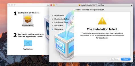 “the Installation Failed” — Oracle Vm Virtualbox Installation On Macos