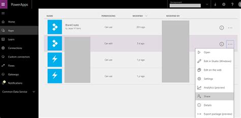 How To Control The Level Of Permissions On Your Powerapps While Sharing