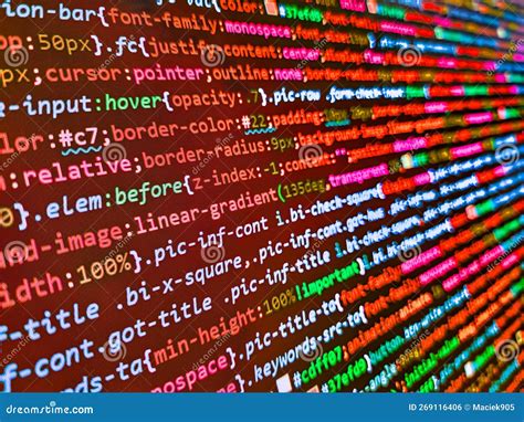 Handmade Multicolor Knitting Wool Texture Background Mobile App Building Coding Script Text On