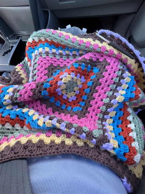 Hand Crocheted Granny Blanket Large Afghan Throw Artofit