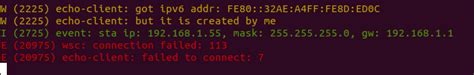 Wsc Connection Failed With 113 · Issue 1 · Typesteresp32 Websocket