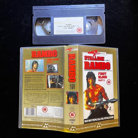 Rambo First Blood Part Ii Alt Uk Vhs Videotape Imported Hobbies Toys Music Media