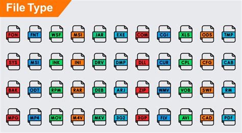File Extension Icons Vectors And Illustrations For Free Download