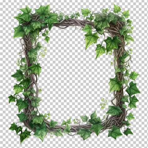 Ivy Frame Ivy And Leaves Natural Frame Png Clipart Botanical Design