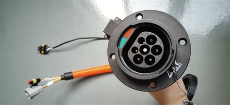 Type 2 Iec62196 Ac 32amp Ev Socket Charging Inlet For Ev Charger And Ev