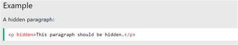 How To Use The Html Hidden Attribute