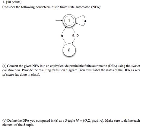 solved 1 50 points consider following nondeterministic finite state