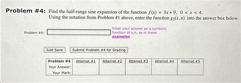 Solved Problem 4 Find The Half Range Sine Expansion Of The