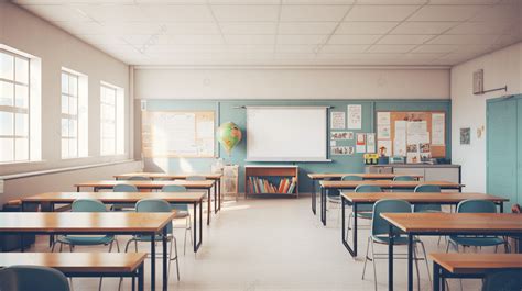 Clean And Tidy Classroom Desk Pictures Background Classroom Desk