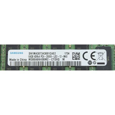 Samsung DDR4 RAM 64GB PC4 2666V ECC LRDIMM 4R M386A8K40BM2 CTD EBay