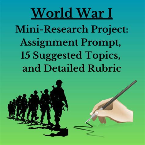 World War I Mini Research Project Assignment With Suggested Topics And