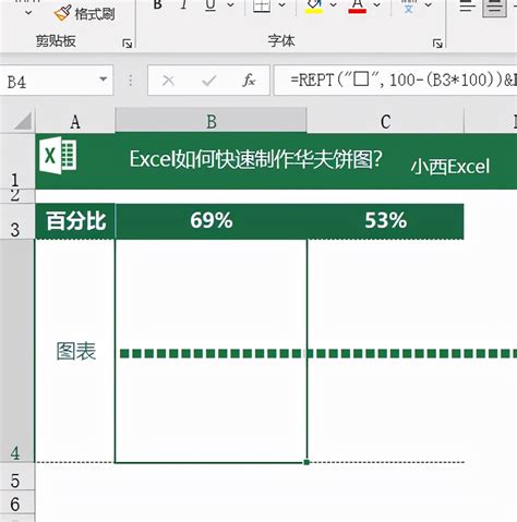Excel如何制作华夫饼图积木图？ 正数办公