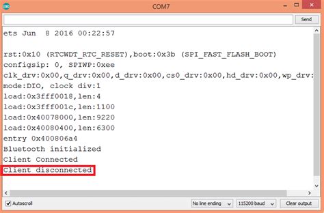 Esp32 Arduino Serial Over Bluetooth Client Disconnection Event Techtutorialsx