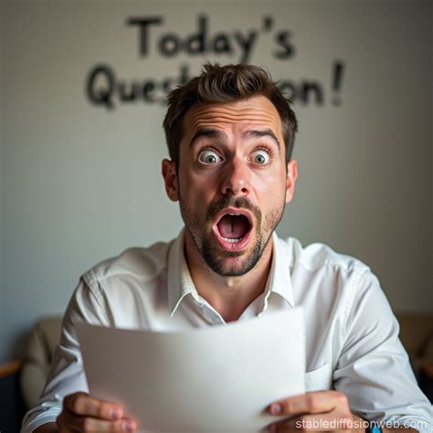 Man Horrified By Todays Question Stable Diffusion Online
