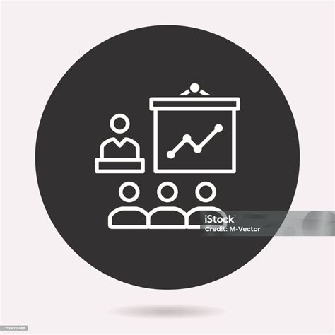 프리 젠 테이 션벡터 아이콘입니다 고립 된 그림 간단한 그림 교수에 대한 스톡 벡터 아트 및 기타 이미지 교수 교습 교육 Istock