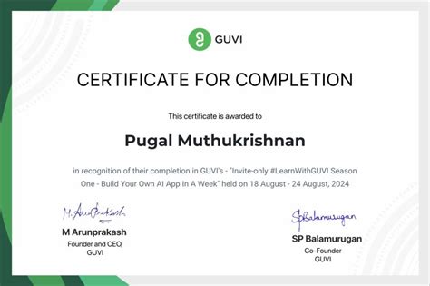 Pugal Muthukrishnan On Linkedin Learnwithguvi Guvi