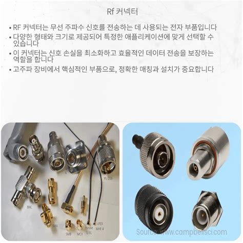 Rf 커넥터 Electricity Magnetism