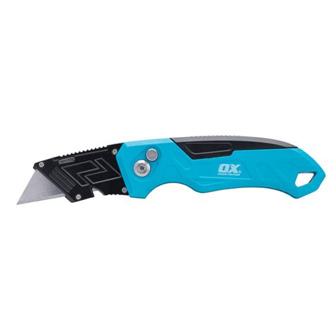 Pro Heavy Duty Fixed Blade Folding Knife Includes 3 Blades Ox Tools